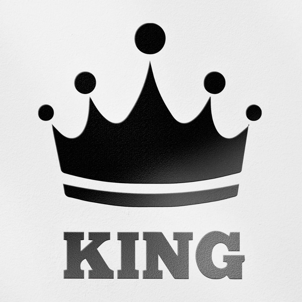 Transparent Decal Stickers Of King Crown (Black) Premium Waterproof ...