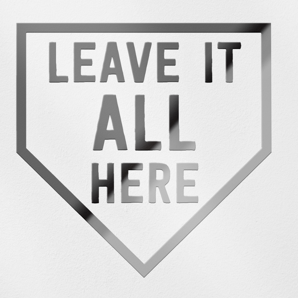 Transparent Decal Stickers Of Leave It All Here (Metallic Silver ...
