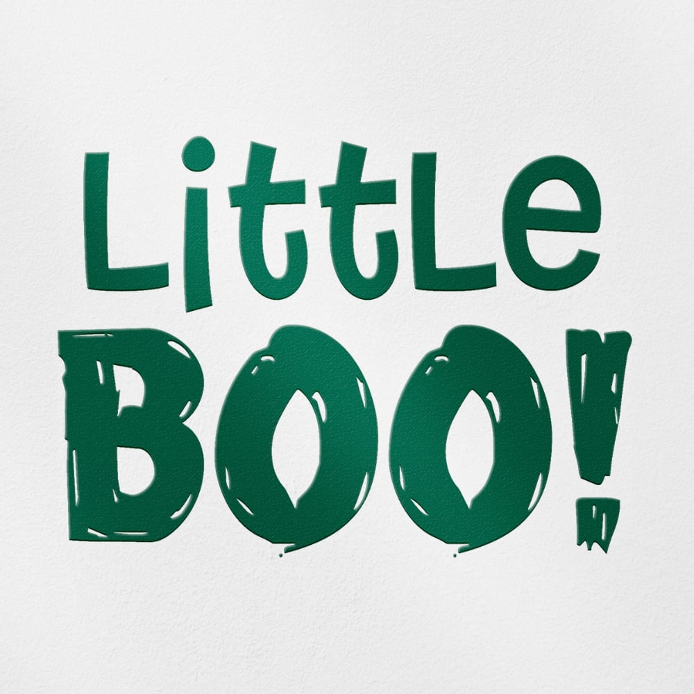 Transparent Decal Stickers Of Little Boo (Green) Premium Waterproof ...