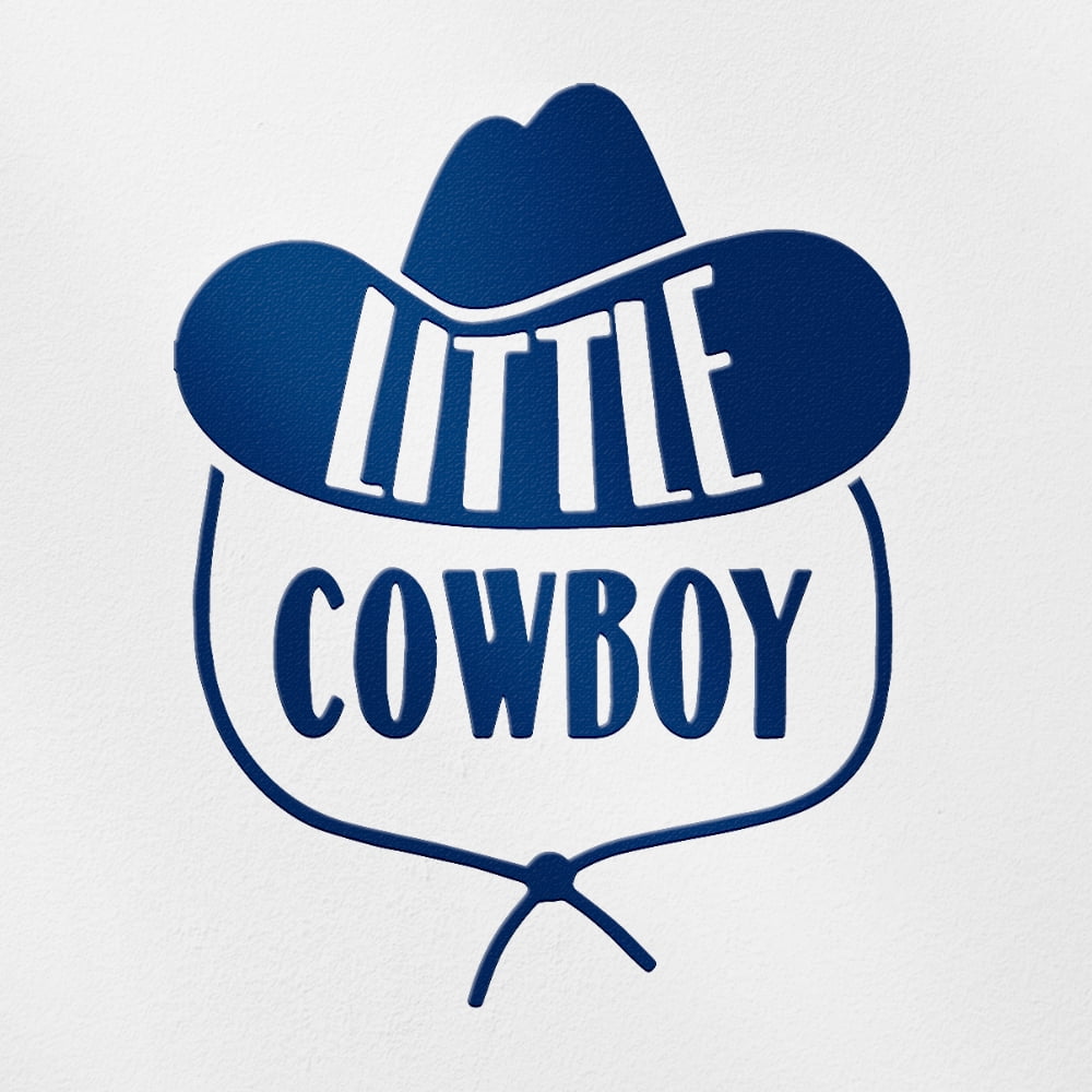 Transparent Decal Stickers Of Little Cowboy (Navy Blue) Premium ...