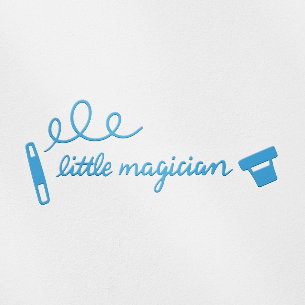 Transparent Decal Stickers Of Little Magician (Azure Blue) Premium ...