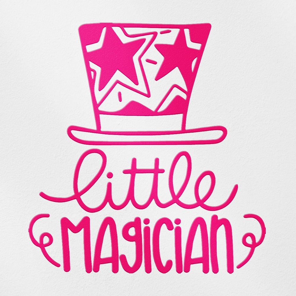 Transparent Decal Stickers Of Little Magician (Pink) Premium Waterproof ...