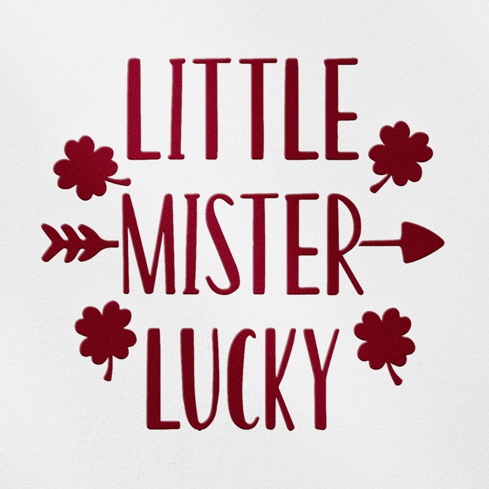 Transparent Decal Stickers Of Little Mister Lucky (Burgundy) Premium ...
