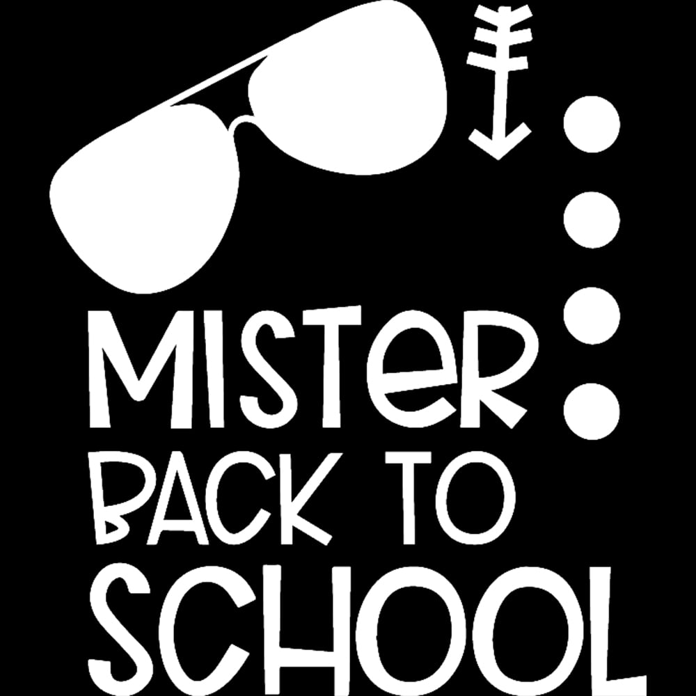 Transparent Decal Stickers Of Little Mister (White) Premium Waterproof ...