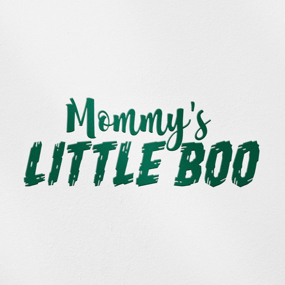 Transparent Decal Stickers Of Mommy'S Little Boo (Green) Premium ...