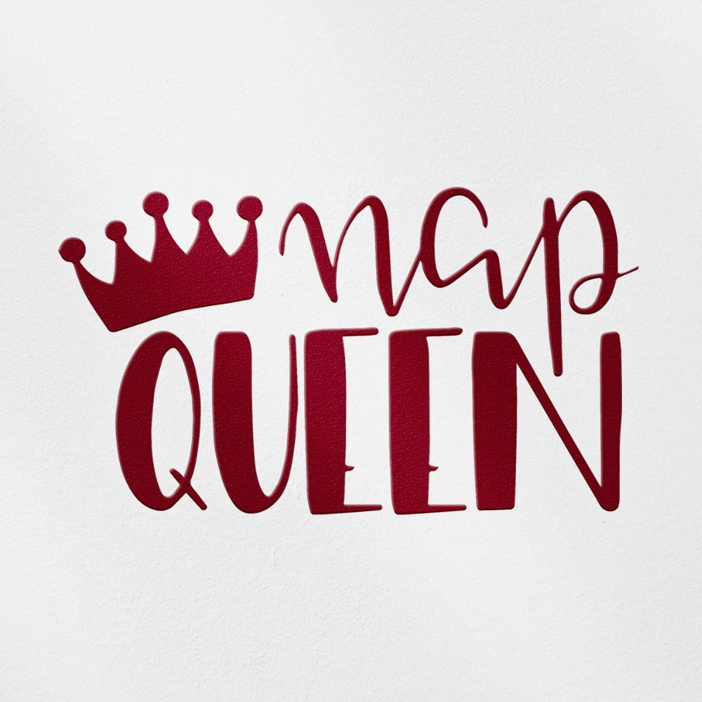 Transparent Decal Stickers Of Nap Queen (Burgundy) Premium Waterproof ...