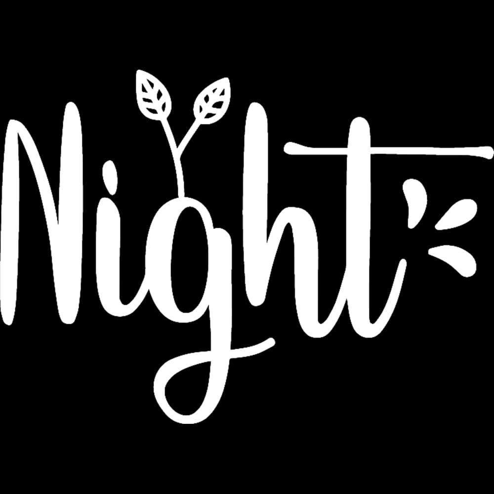 Transparent Decal Stickers Of Night (White) Premium Waterproof Vinyl ...