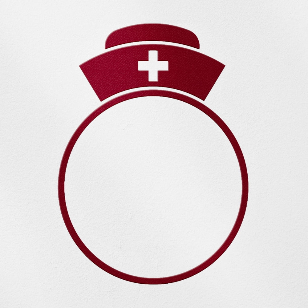 Transparent Decal Stickers Of Nurse Frames (Burgundy) Premium ...