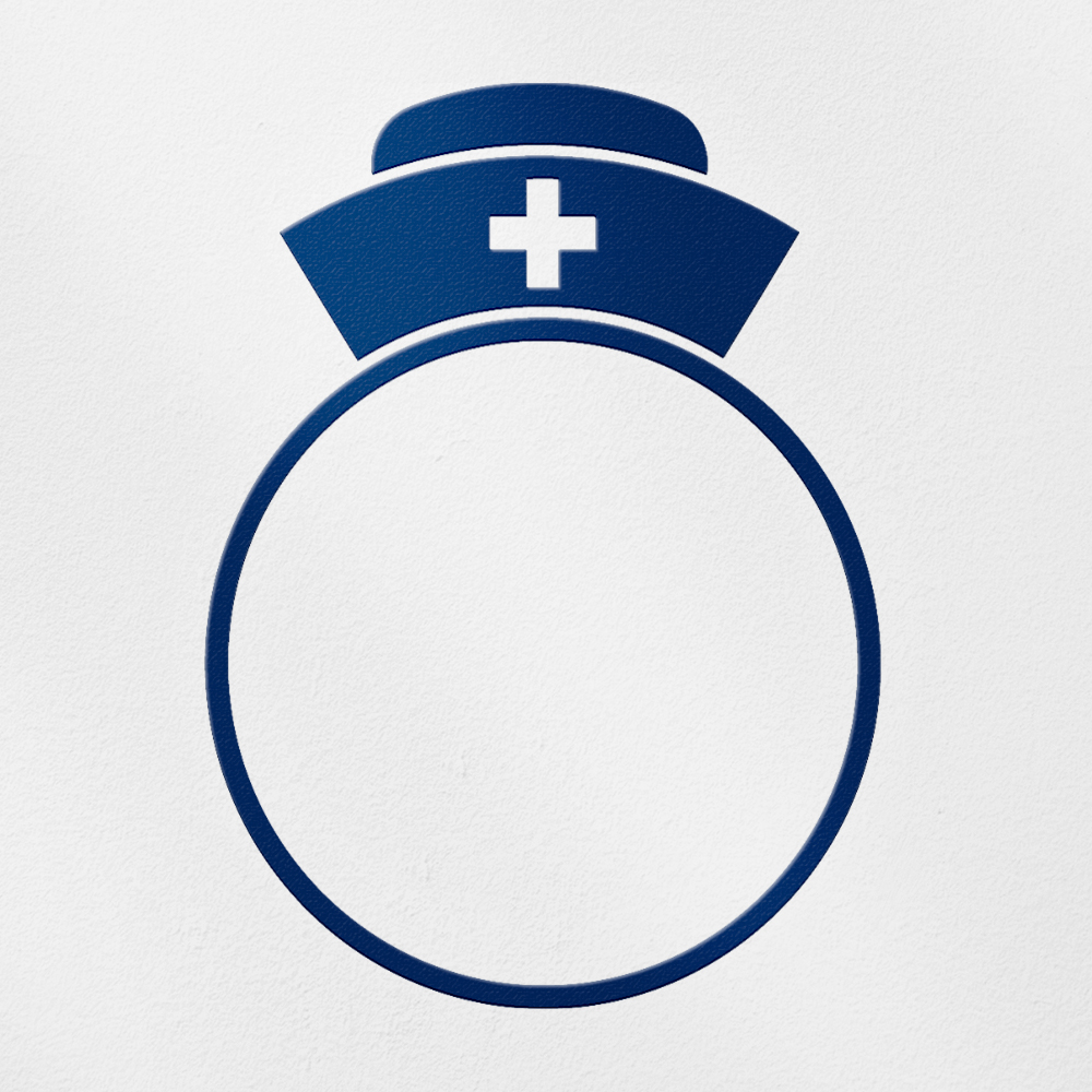 Transparent Decal Stickers Of Nurse Frames (Navy Blue) Premium ...