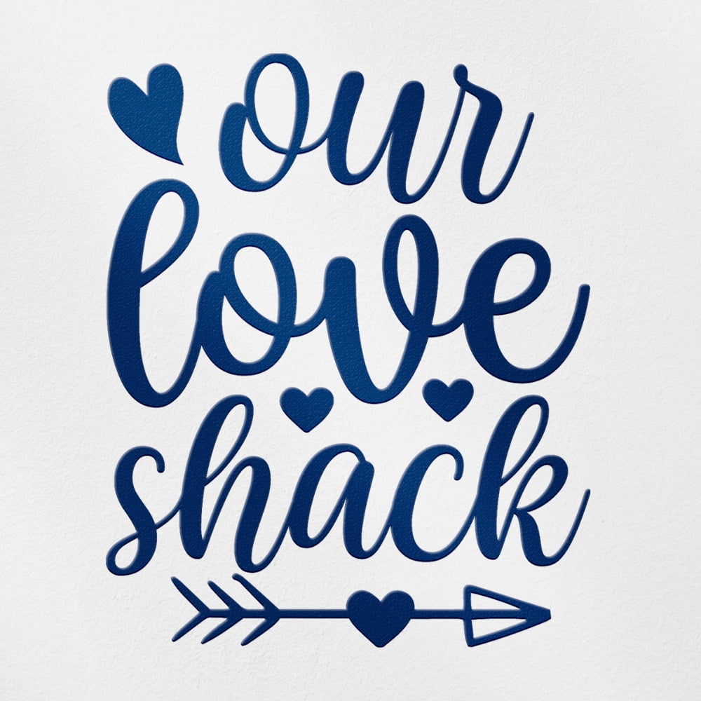 Transparent Decal Stickers Of Our Love Shack (Navy Blue) Premium ...