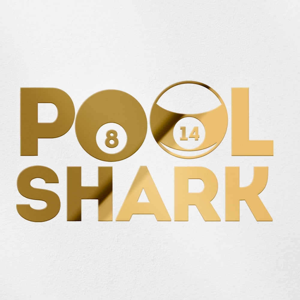 Transparent Decal Stickers Of Pool Shark (Metallic Gold) Premium ...