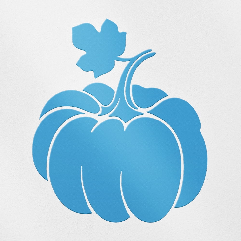 Transparent Decal Stickers Of Pumpkin (Azure Blue) Premium Waterproof ...
