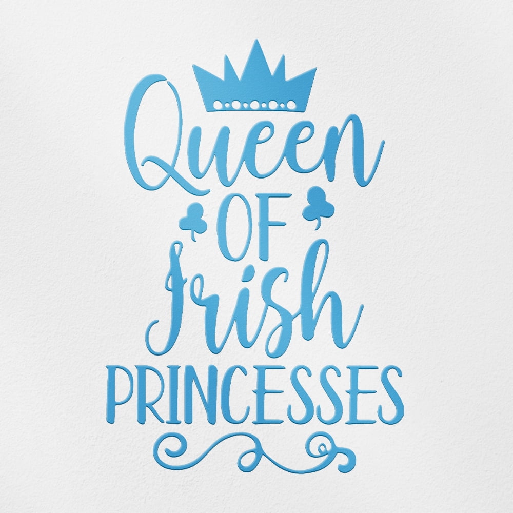 Transparent Decal Stickers Of Queen Of Irish Princesses (Azure Blue ...