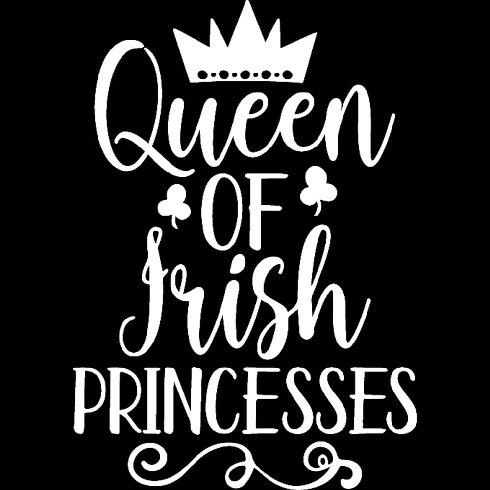 Transparent Decal Stickers Of Queen Of Irish Princesses (White) Premium ...