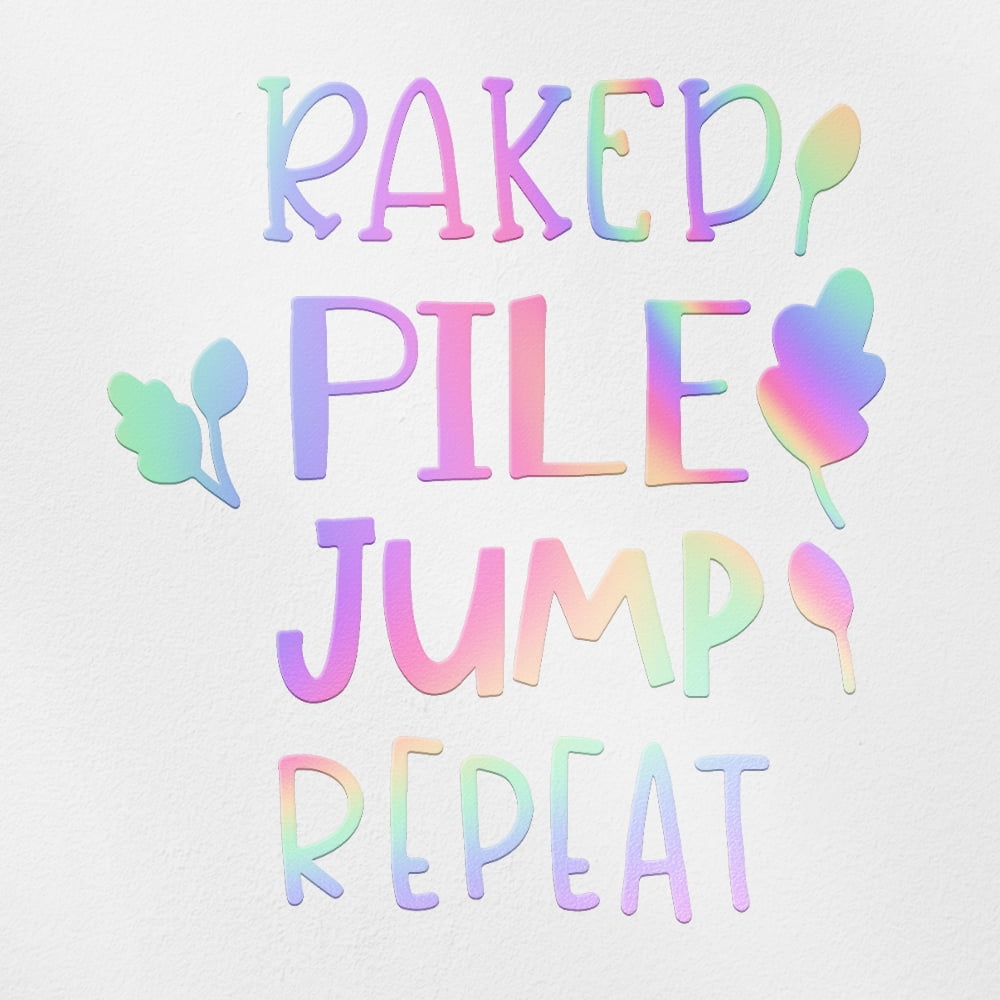 Transparent Decal Stickers Of Raked Pile Jump Repeat (Hologram) Premium ...