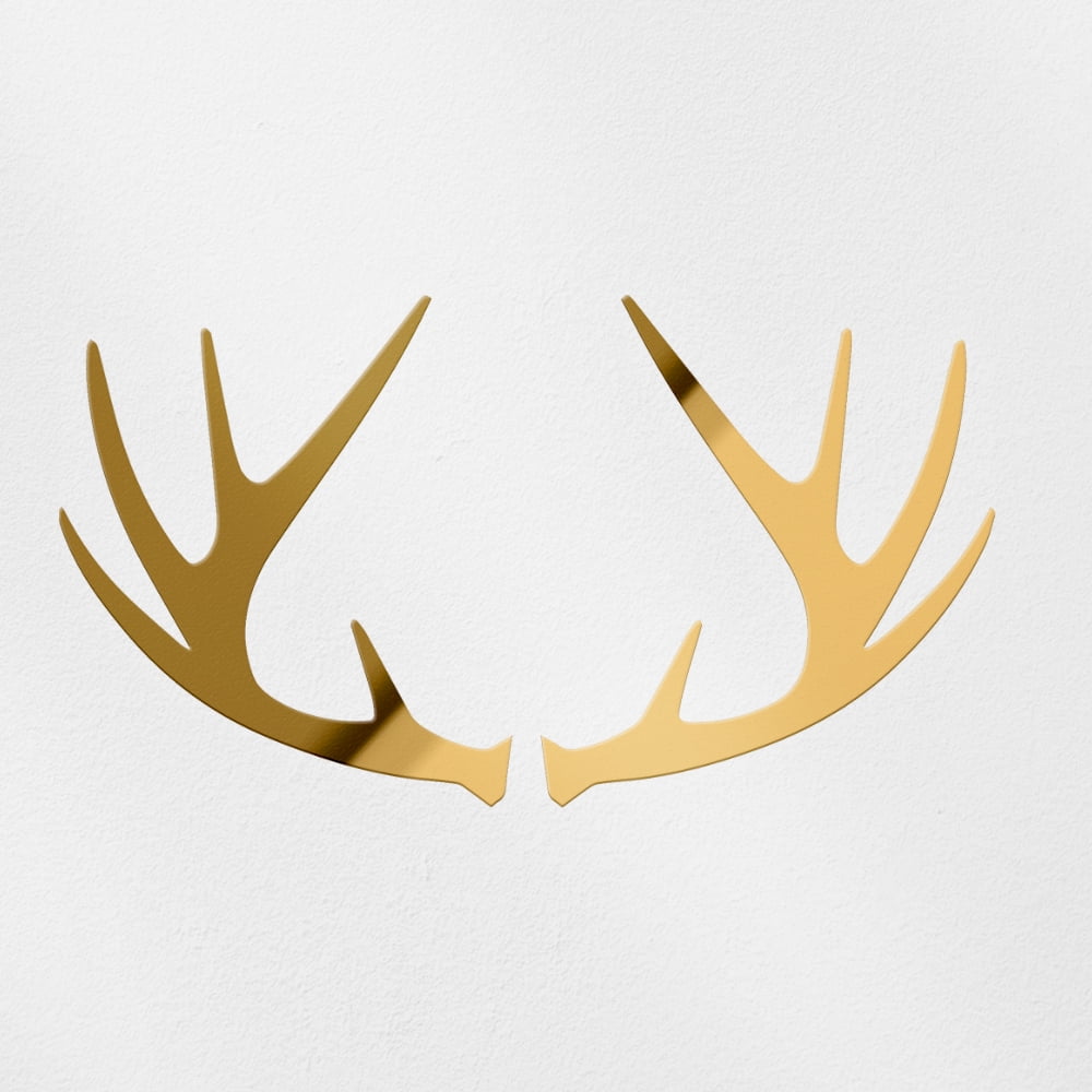 Transparent Decal Stickers Of Reindeers And Antlers Antlers 03 ...