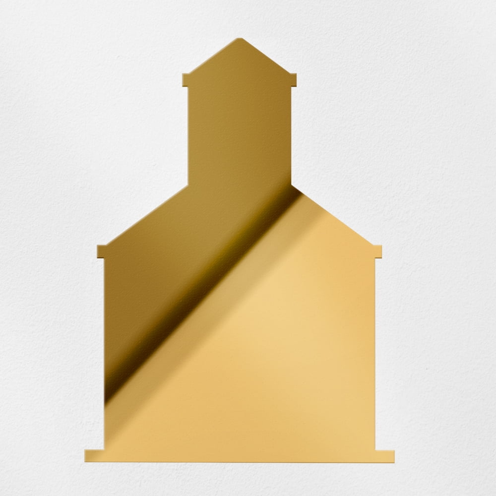 Transparent Decal Stickers Of School (Metallic Gold) Premium Waterproof ...