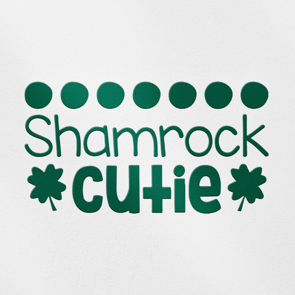 Transparent Decal Stickers Of Shamrock Cutie (Green) Premium Waterproof ...