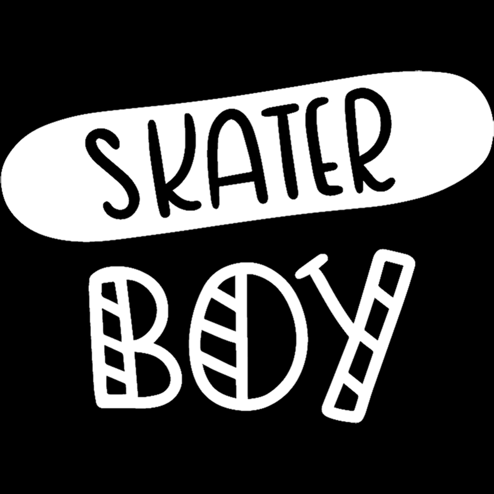 Transparent Decal Stickers Of Skater Boy (White) Premium Waterproof ...