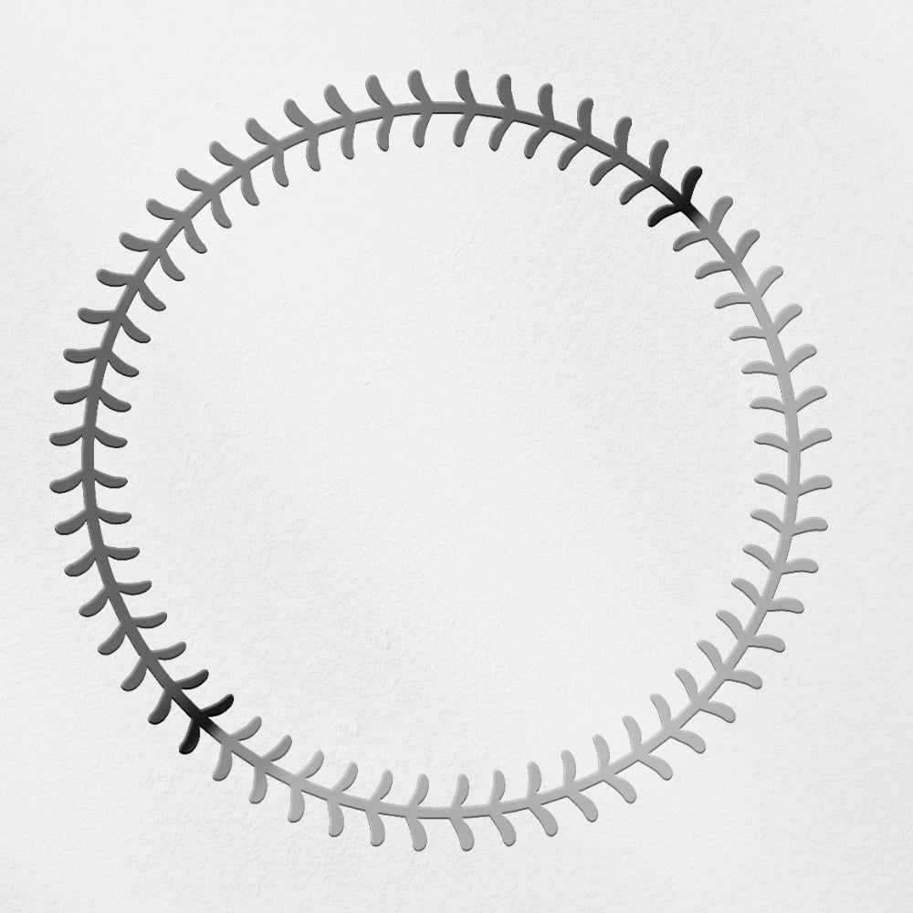 Transparent Decal Stickers Of Softball Frames (Metallic Silver) Premium ...