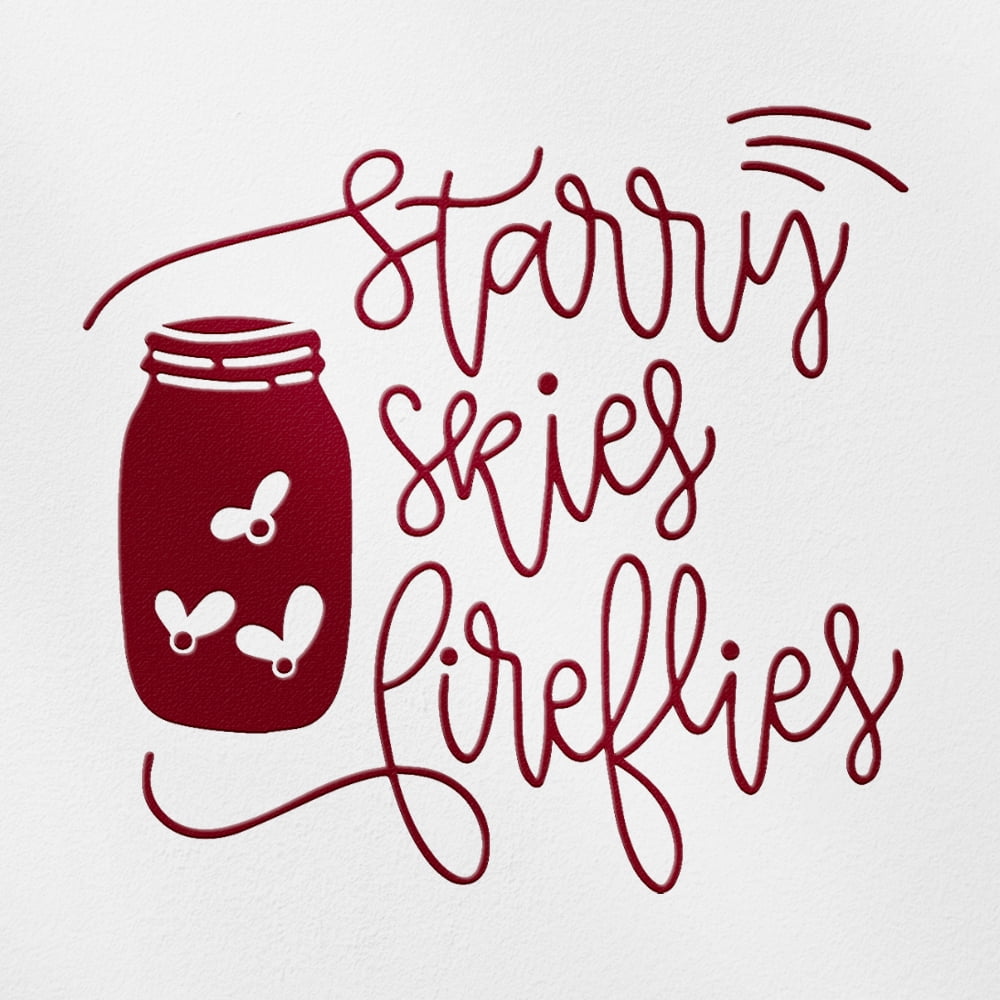 Transparent Decal Stickers Of Starry Skies Fireflies (Burgundy) Premium Waterproof Vinyl Decal ...