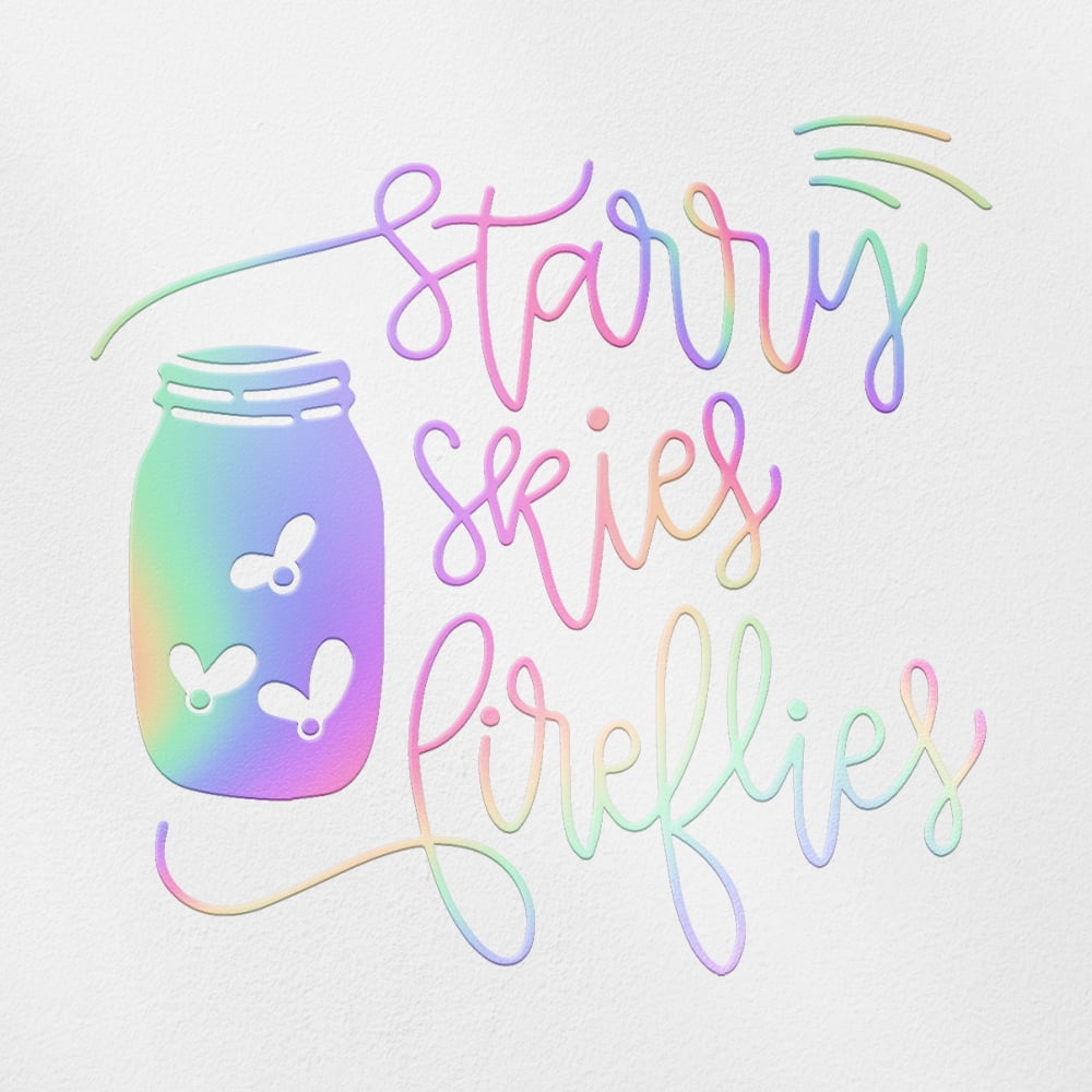 Transparent Decal Stickers Of Starry Skies Fireflies (Hologram) Premium ...