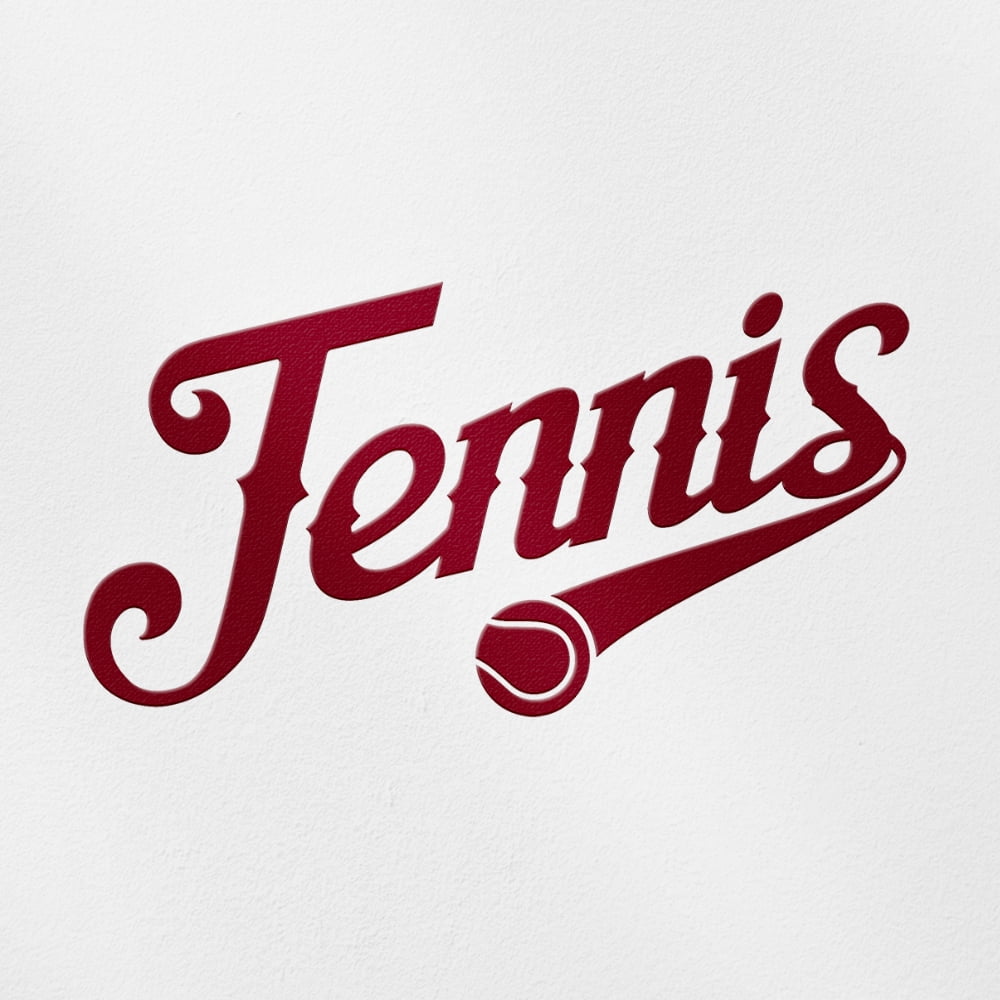 Transparent Decal Stickers Of Tennis (Burgundy) Premium Waterproof Vinyl Decal Stickers For ...