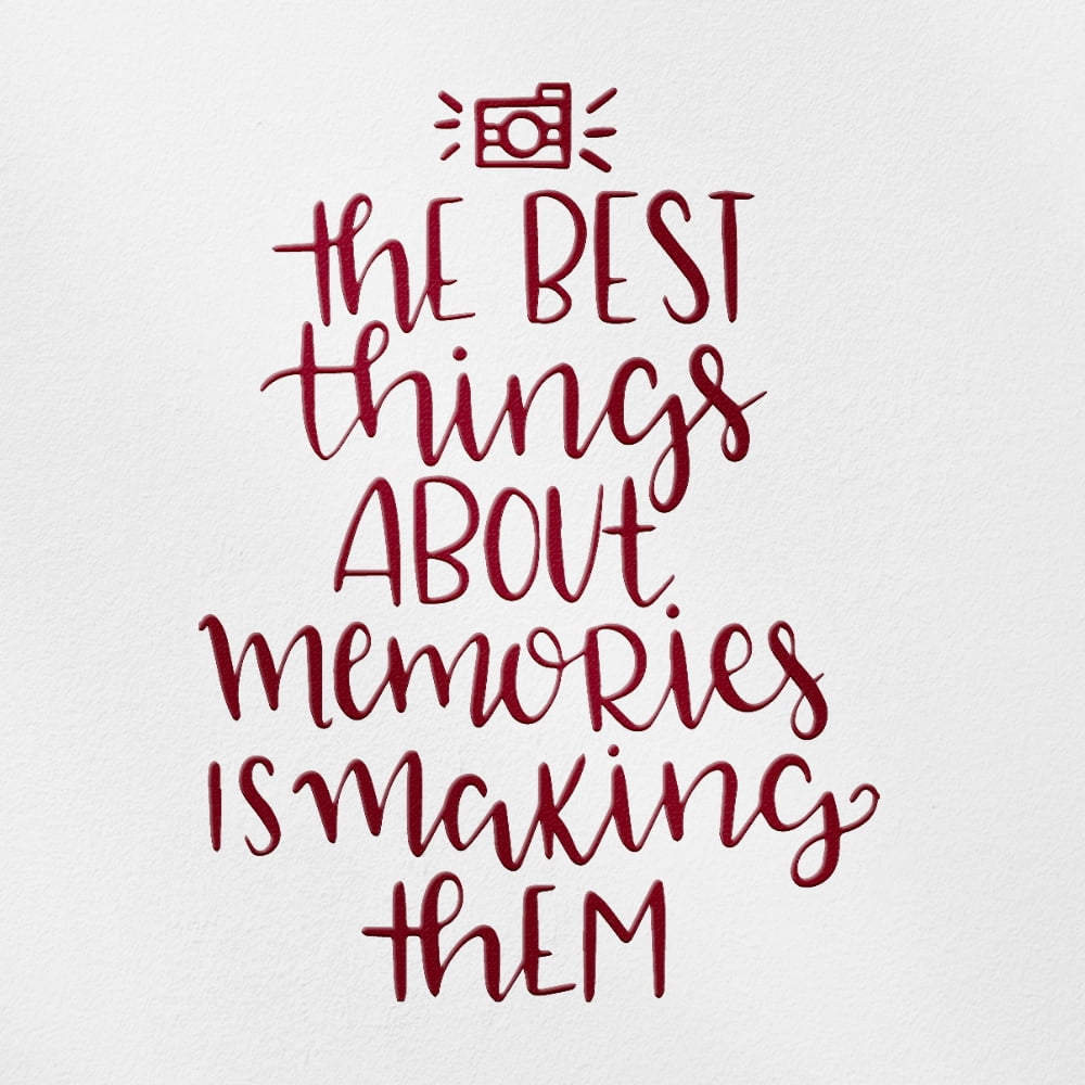 Transparent Decal Stickers Of The Best Things About Memories Is Making ...
