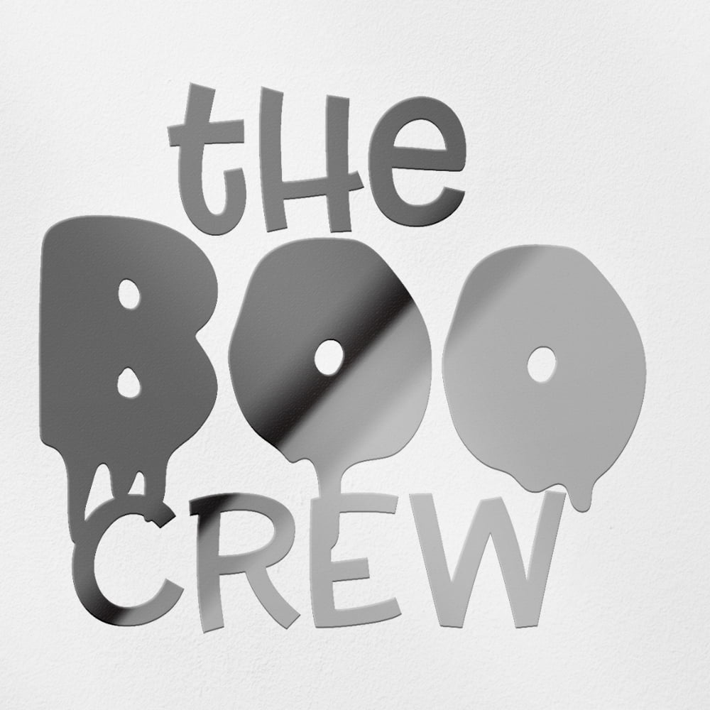 Transparent Decal Stickers Of The Boo Crew (Metallic Silver) Premium ...