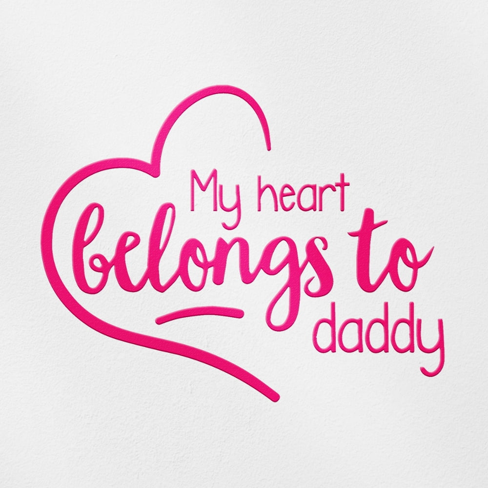 Transparent Decal Stickers Of The Daddy (Pink) Premium Waterproof Vinyl ...