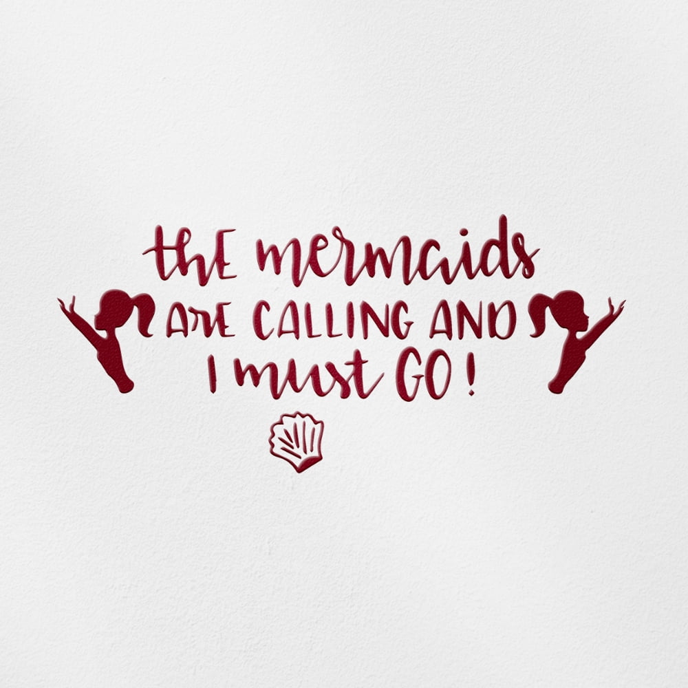 Transparent Decal Stickers Of The Mermaids Are Calling And I Must Go ...