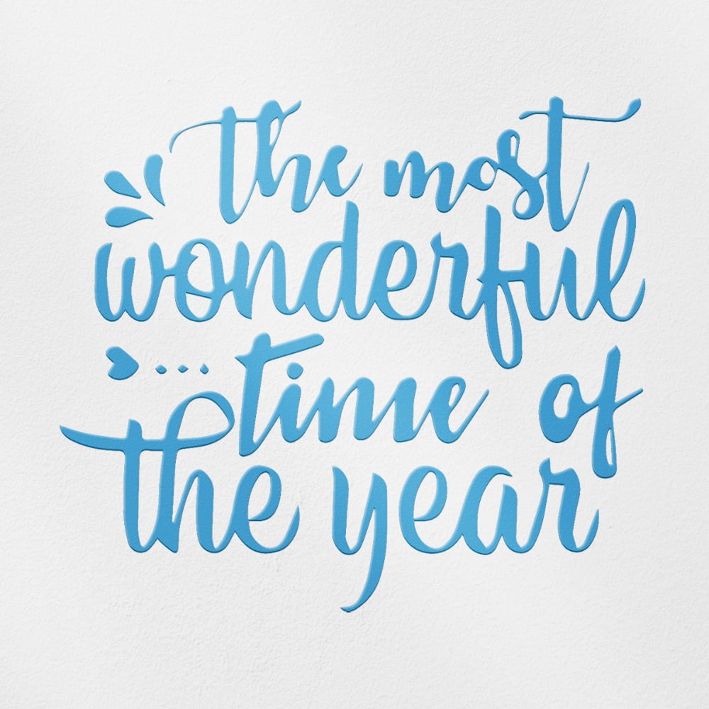Transparent Decal Stickers Of The Most Wanderful Time Of The Year ...