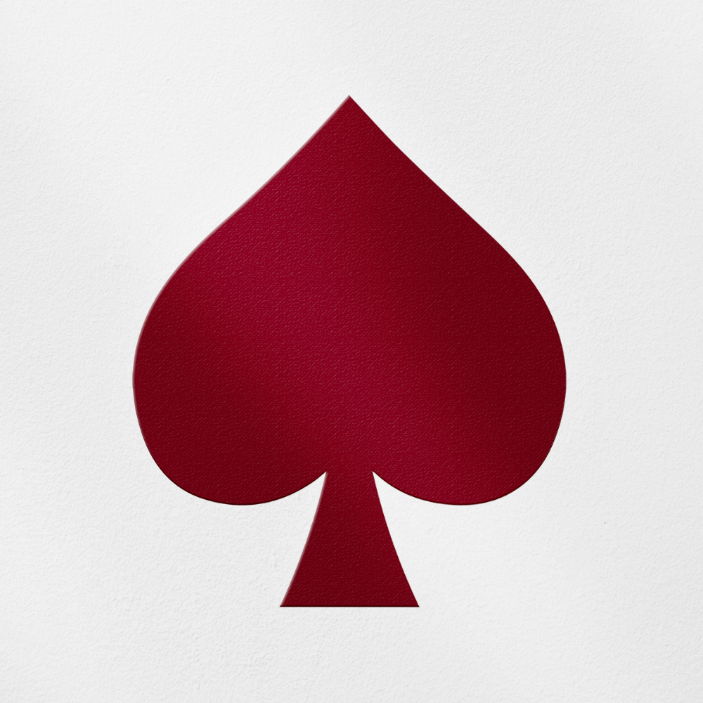 Transparent Decal Stickers Of The Spades (Burgundy) Premium Waterproof ...