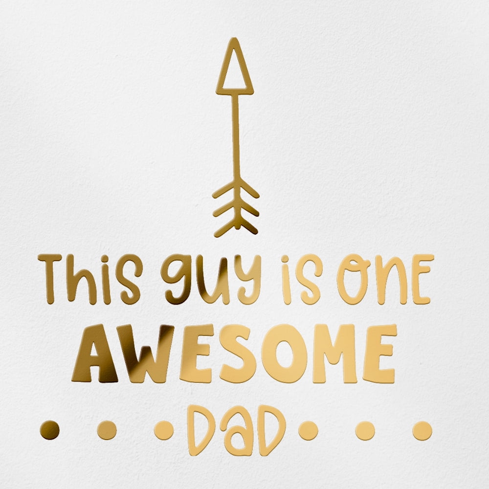 Transparent Decal Stickers Of This Guy Is One (Metallic Gold) Premium Waterproof Vinyl Decal ...