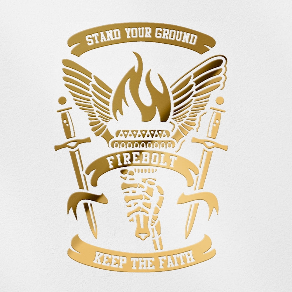 Transparent Decal Stickers Of Torch Stand Your Ground Keep The Faith ...