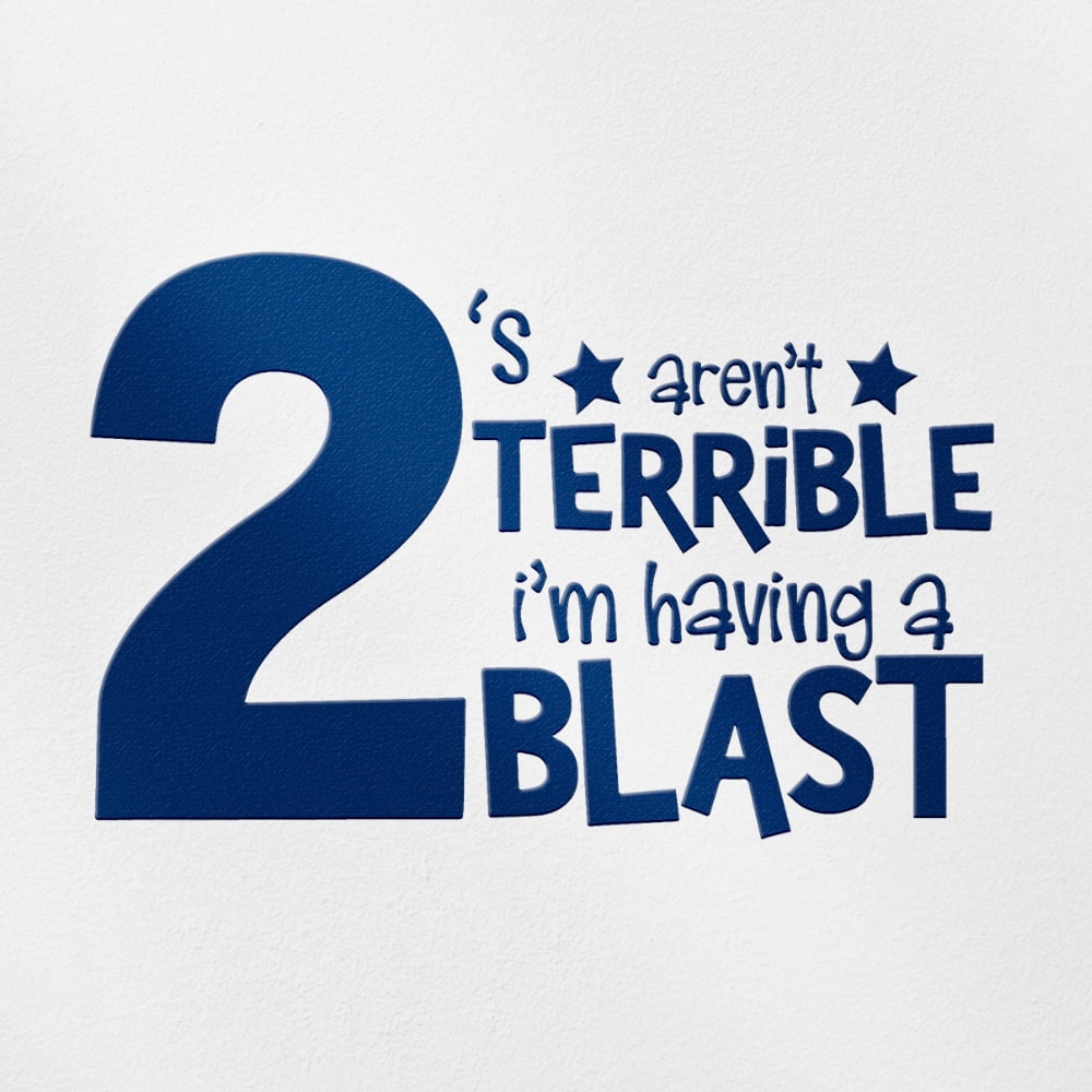 Transparent Decal Stickers Of Twos Arent Terrible (Navy Blue) Premium ...