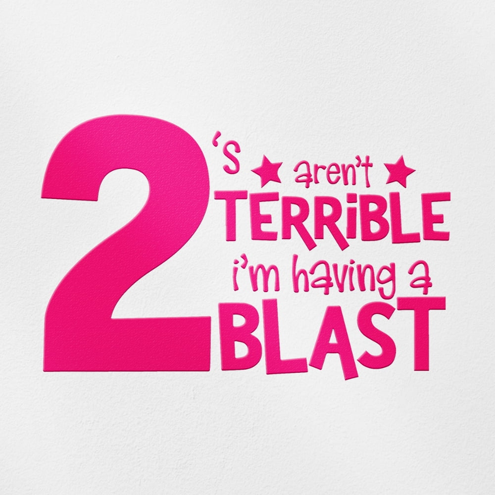 Transparent Decal Stickers Of Twos Arent Terrible (Pink) Premium ...