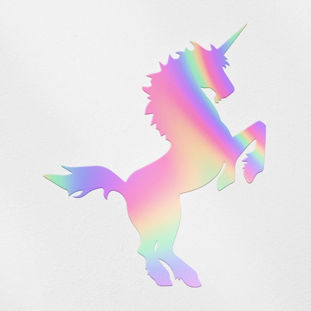 Transparent Decal Stickers Of Unicorn 6 (Hologram) Premium Waterproof ...