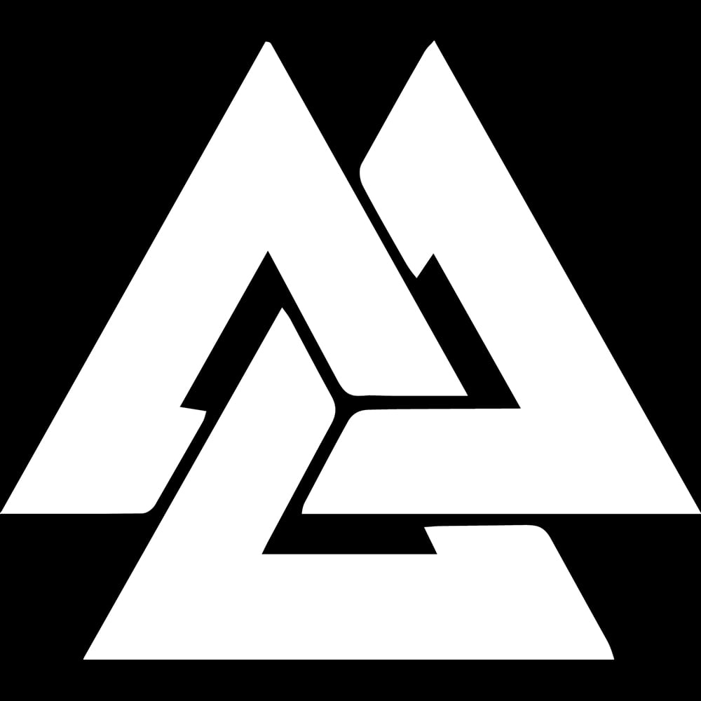 Transparent Decal Stickers Of Valknut Odinnn Norse God Viking Symbol ...