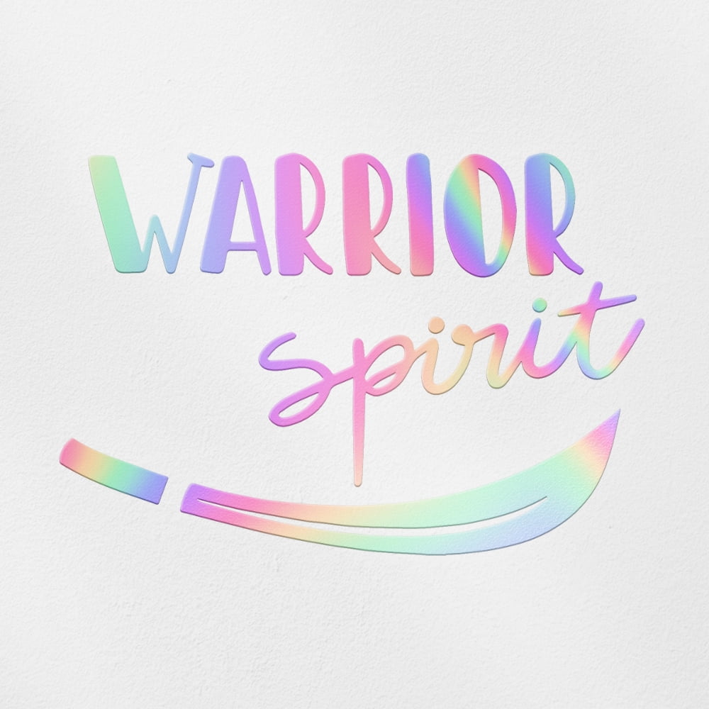 Transparent Decal Stickers Of Warrior Spirit (Hologram) Premium ...