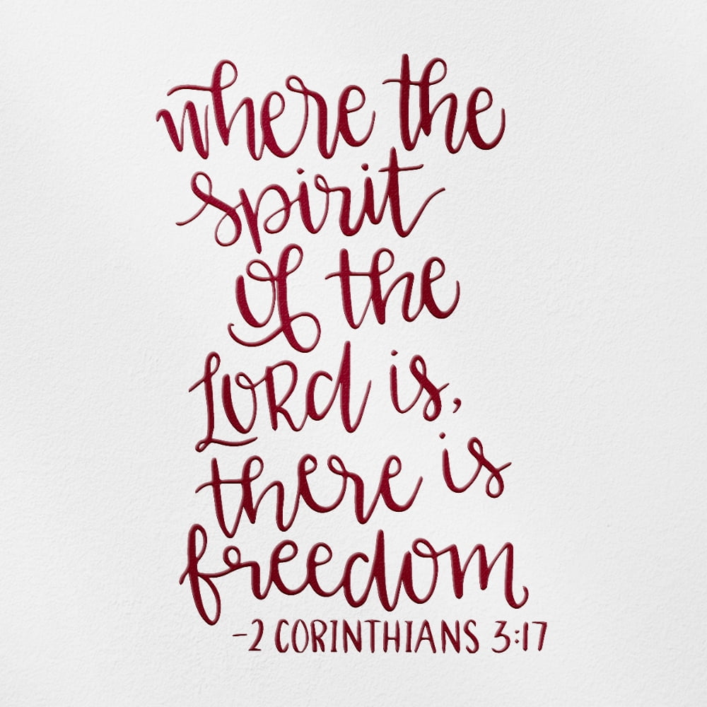 Transparent Decal Stickers Of Where The Spirit Of The Lord Is There Is ...