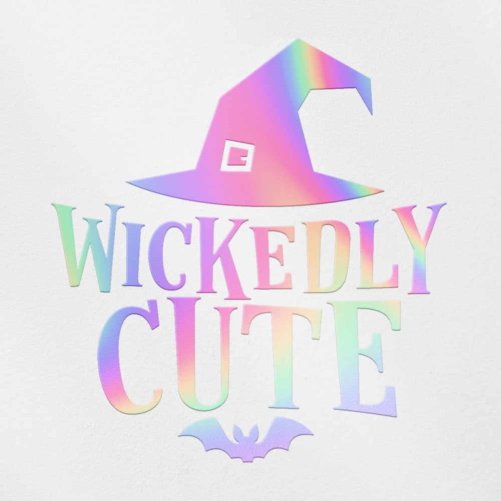Transparent Decal Stickers Of Wickedly Cute (Hologram) Premium ...