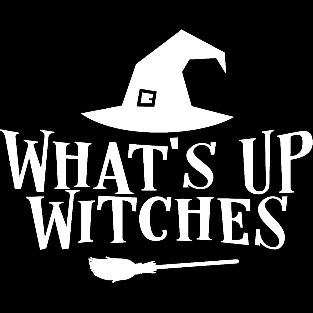 Transparent Decal Stickers Of Witches (White) Premium Waterproof Vinyl ...