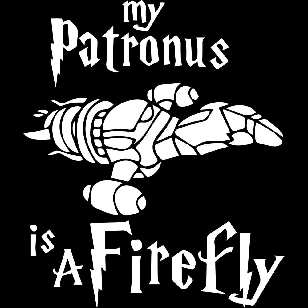 Transparent Decal Stickers Of My Patronus Is A Firefly (White) Premium ...