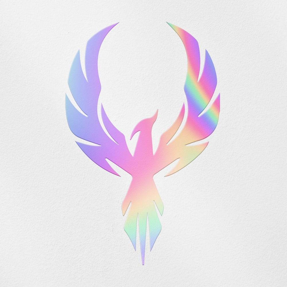 Transparent Decal Stickers Of Phoenix Geometry (Hologram) Premium ...