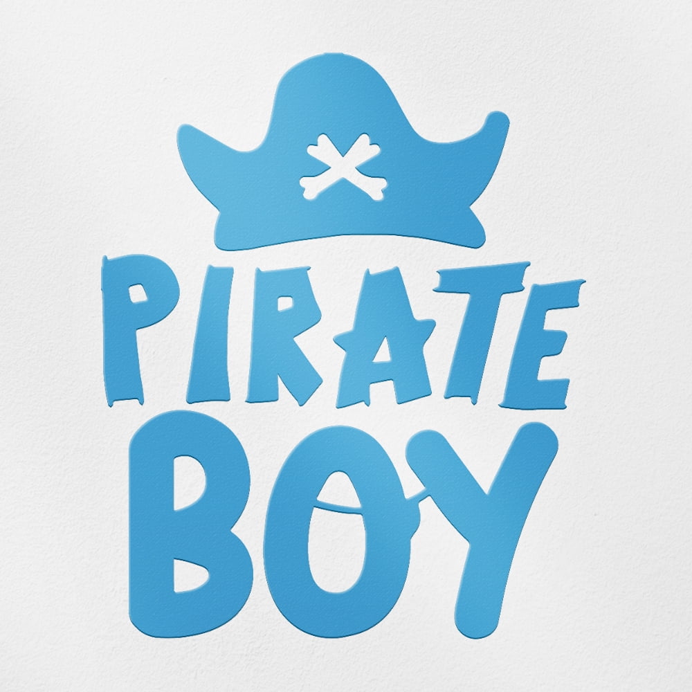 Transparent Decal Stickers Of Pirate Boy (Azure Blue) Premium ...