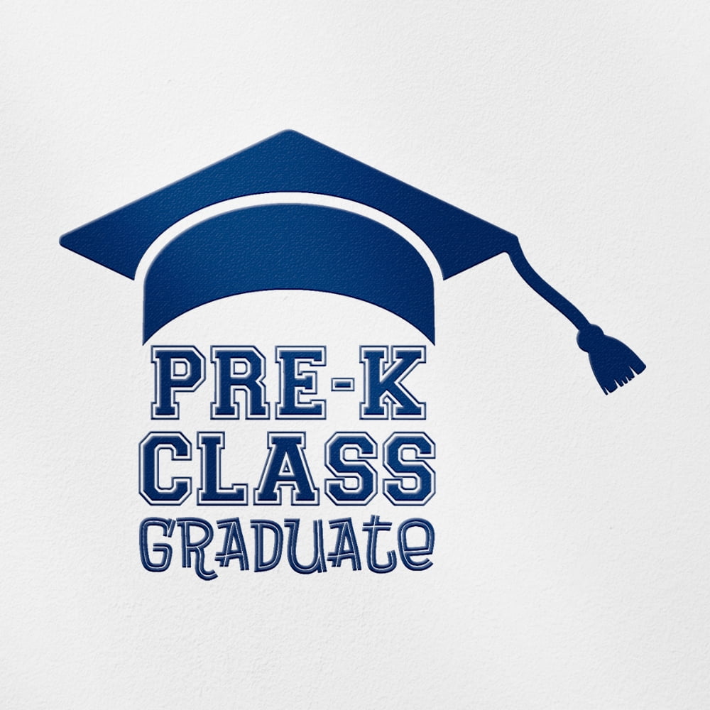 Transparent Decal Stickers Of Pre K Class Graduate (Navy Blue) Premium ...