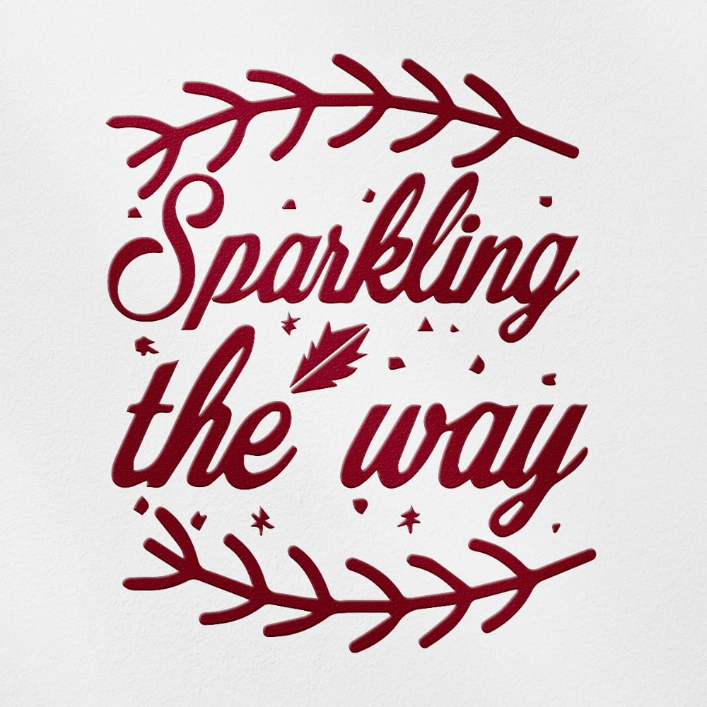 Transparent Decal Stickers Of Sparkling The Way (Burgundy) Premium ...