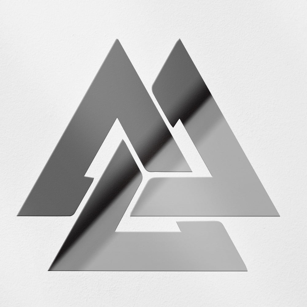 Transparent Decal Stickers Of Valknut Odinnn Norse God Viking Symbol ...