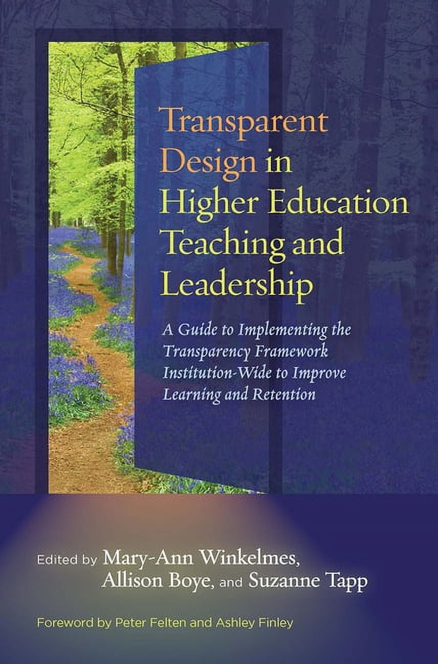 Transparent Design in Higher Education Teaching and Leadership: A Guide ...